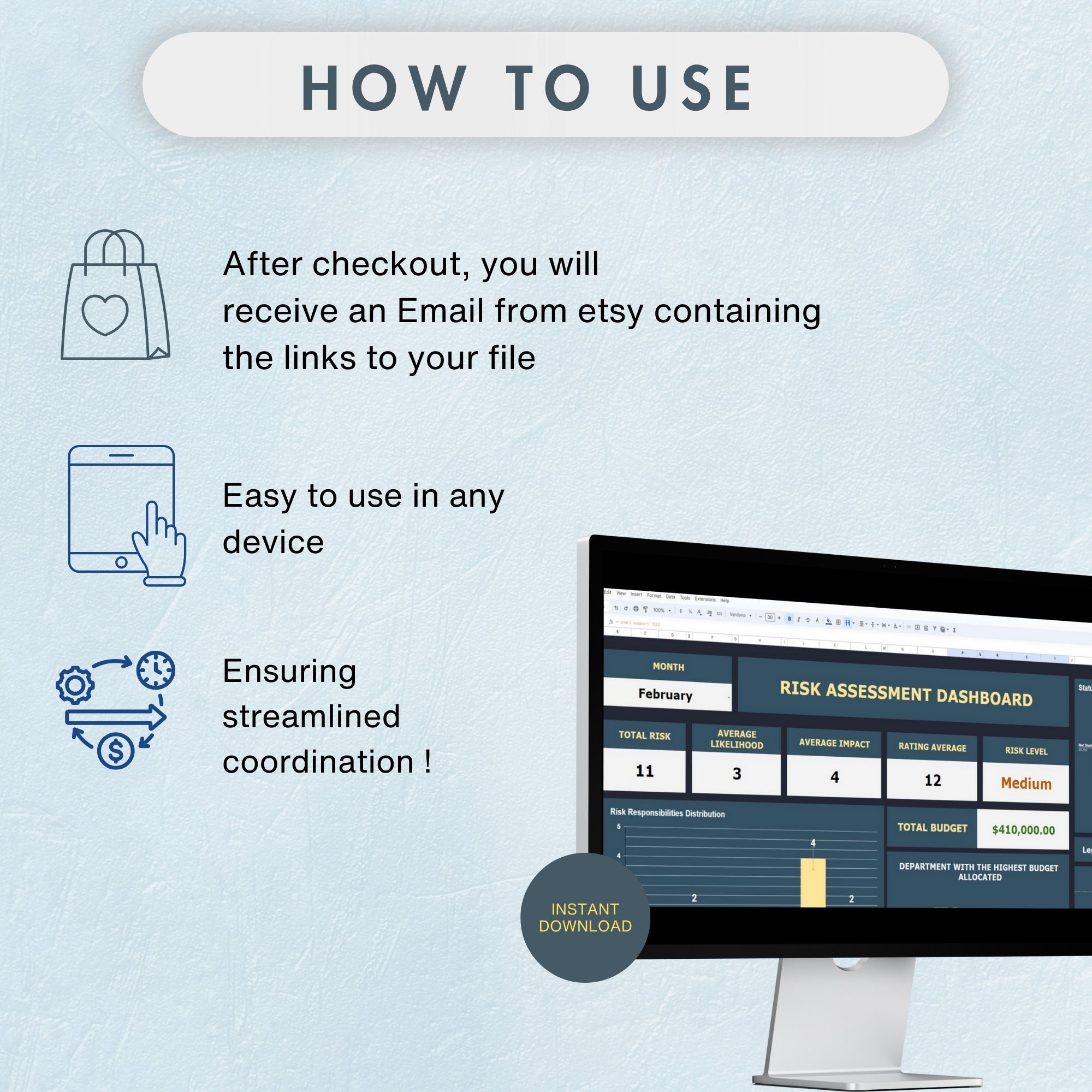 Risk Assessment Dashboard Template, Enhance Decision Making, Risk ...