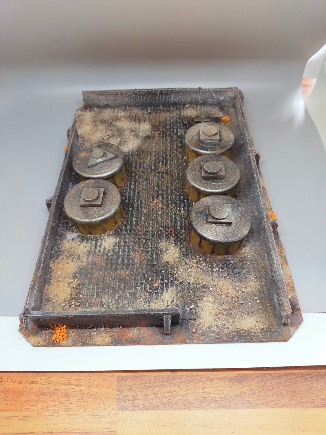 28mm Warhammer 40K Fuel Depot Base Terrain - Painted -ready to Game - Etsy