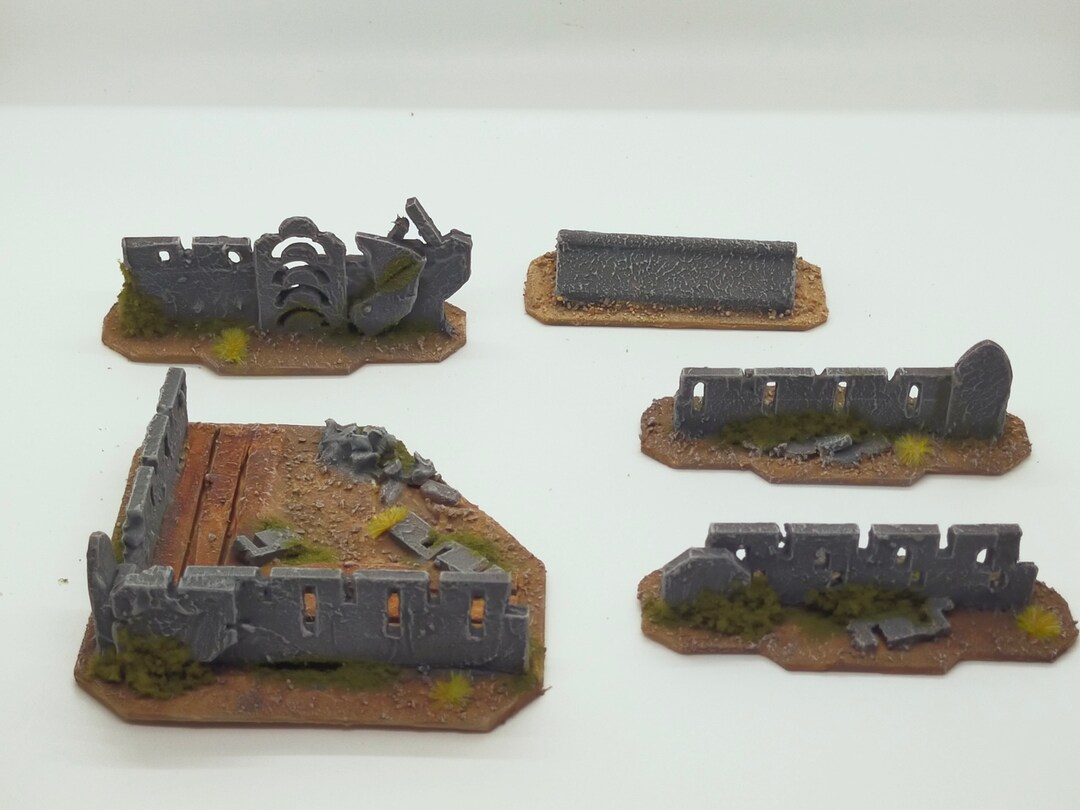 Warhammer 40K Barricades X 5 - 28mm - Painted -ready to Game - Etsy