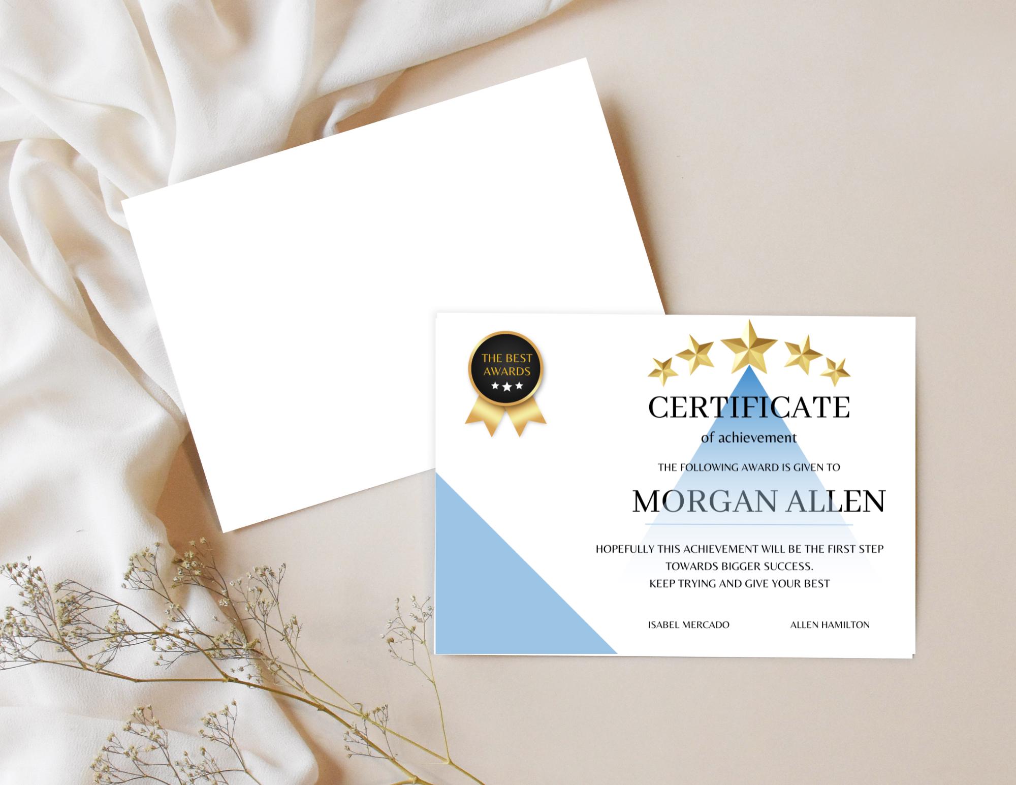 Custom Certificate Design - Etsy