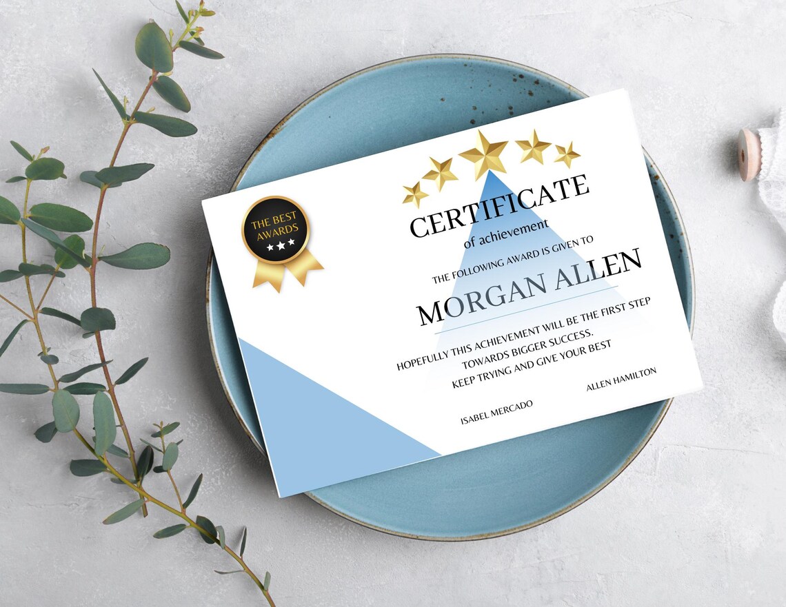 Custom Certificate Design - Etsy