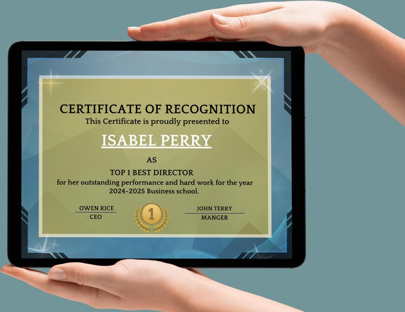 Custom Certificate Design, Recognition Certificate Achievement ...