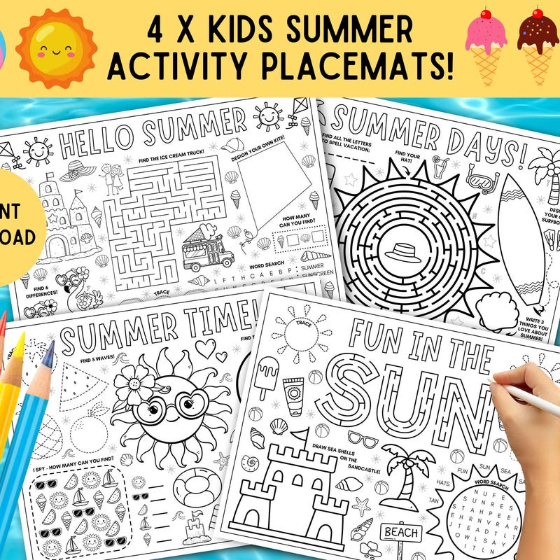 Summer Placemats - Etsy