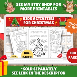 Christmas Coloring Page for Kids - Printable Christmas Placemat ...