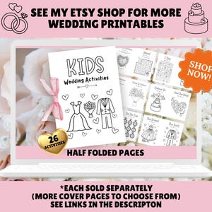 Wedding Activity Placemat for KIDS!! Kids Activity Mat for a Wedding ...