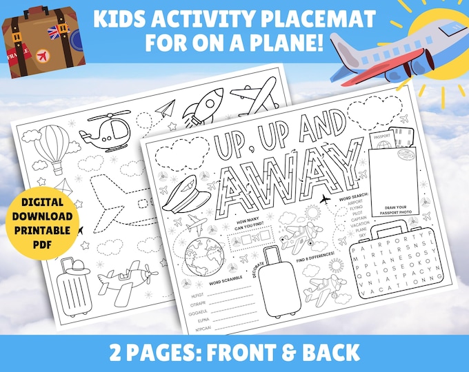 Airport Social Story, Airplane Coloring, Airplane Activity Book, Travel ...