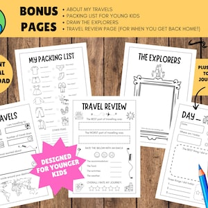 Junior Explorer Travel Journal - Printable Travel Journal for Younger ...