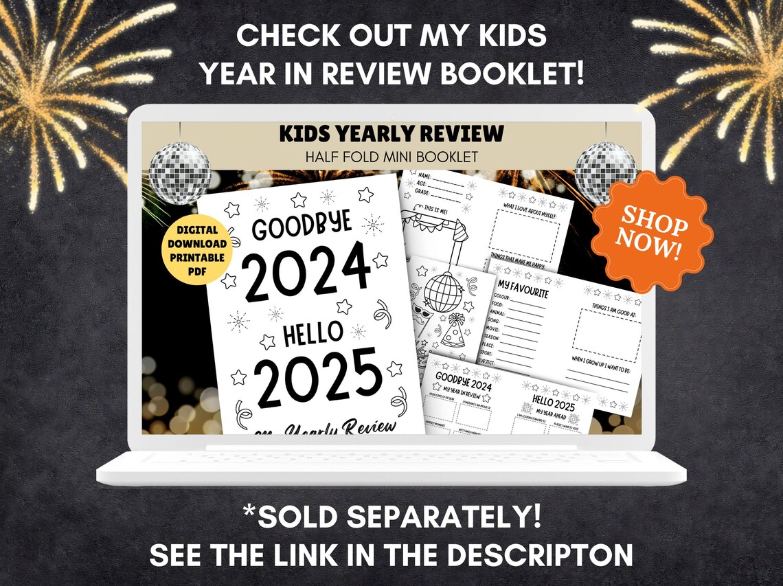 New Years Eve Activity Placemat for Kids - PRINTABLE New Years Activity ...
