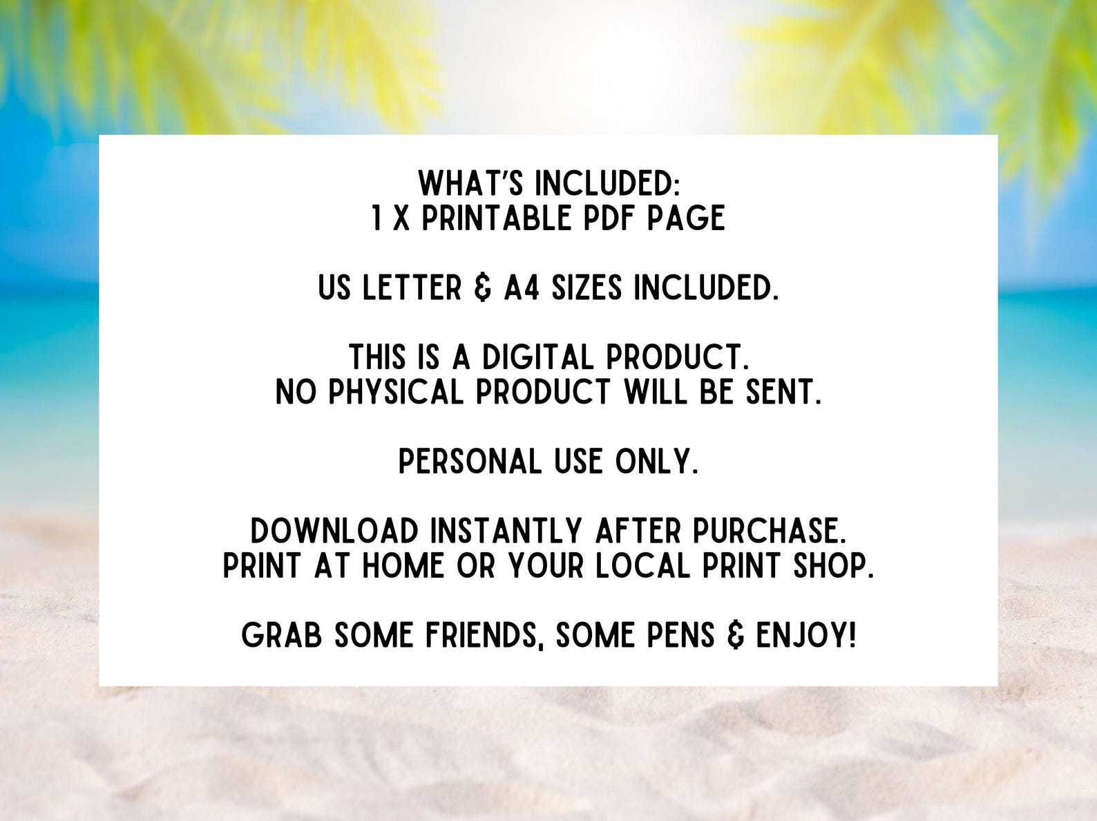 Summer Roll A Beach Ball Game! PRINTABLE Summer Roll A Beach Ball Dice ...