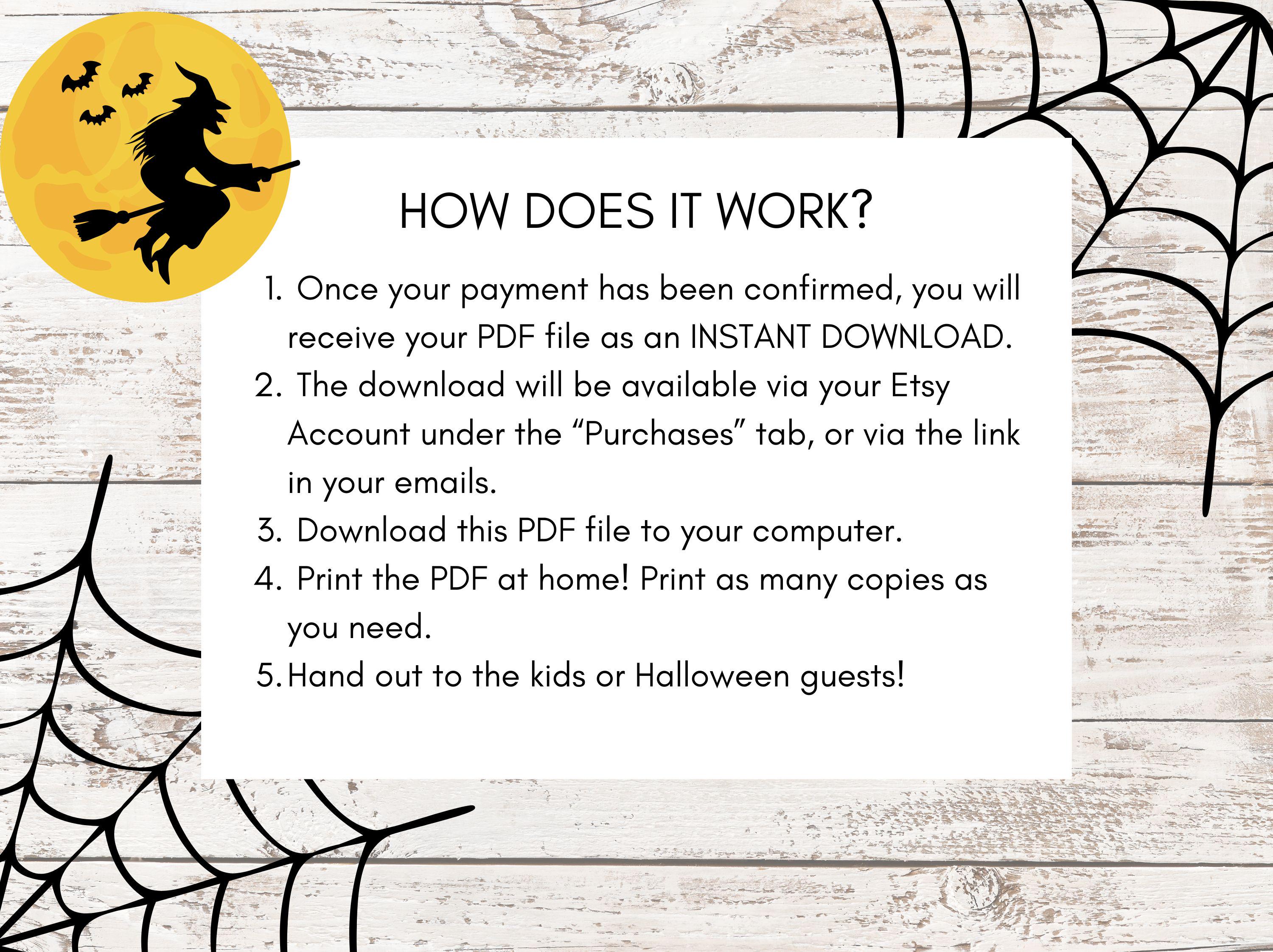 Magic Spell Printable PDF - Halloween Activity for Kids - Instant ...
