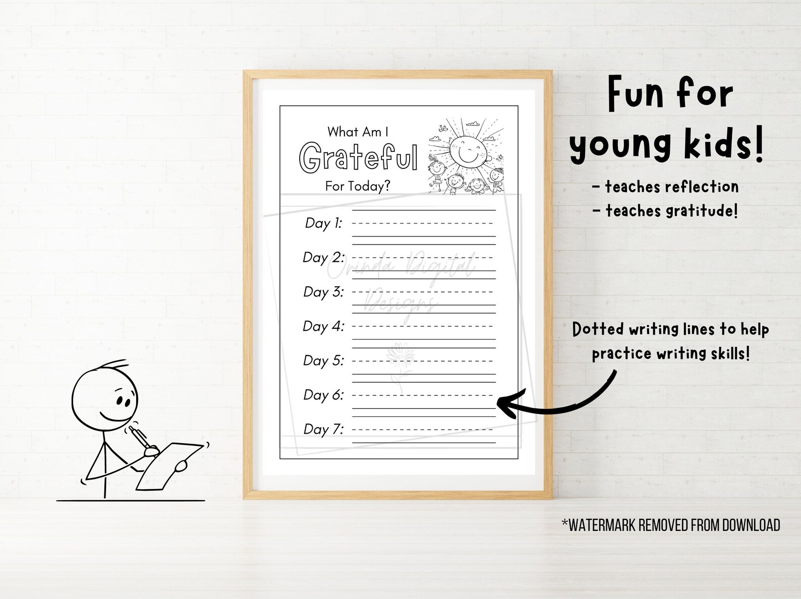 Kids Weekly Daily Gratitude Page. What Are You Grateful For ...