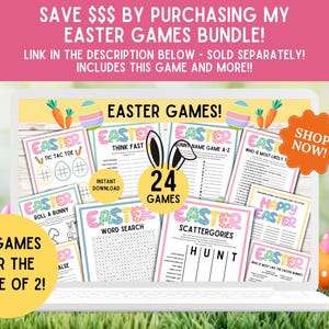 Easter Tic Tac Toe! PRINTABLE Easter Game, Easter Activity, Easter ...