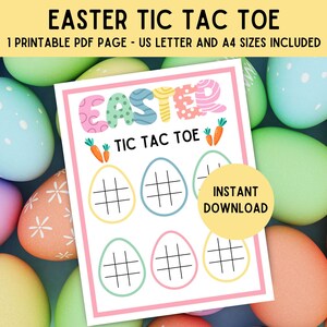 Easter Tic Tac Toe! PRINTABLE Easter Game, Easter Activity, Easter ...