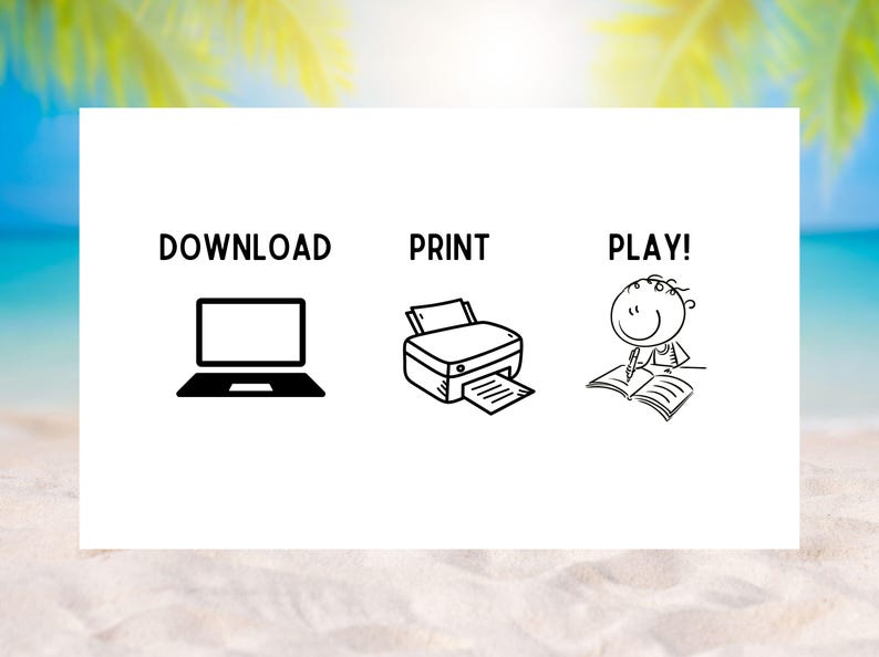 Summer Roll A Beach Ball Game! PRINTABLE Summer Roll A Beach Ball Dice ...