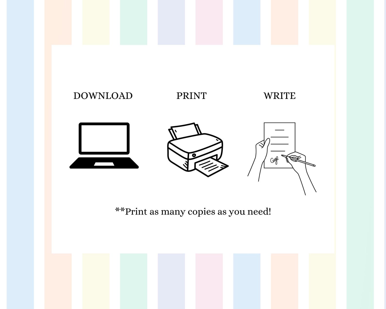 Kids Daily Journal Page - DIGITAL DOWNLOAD Pdf - Children's Diary - One ...