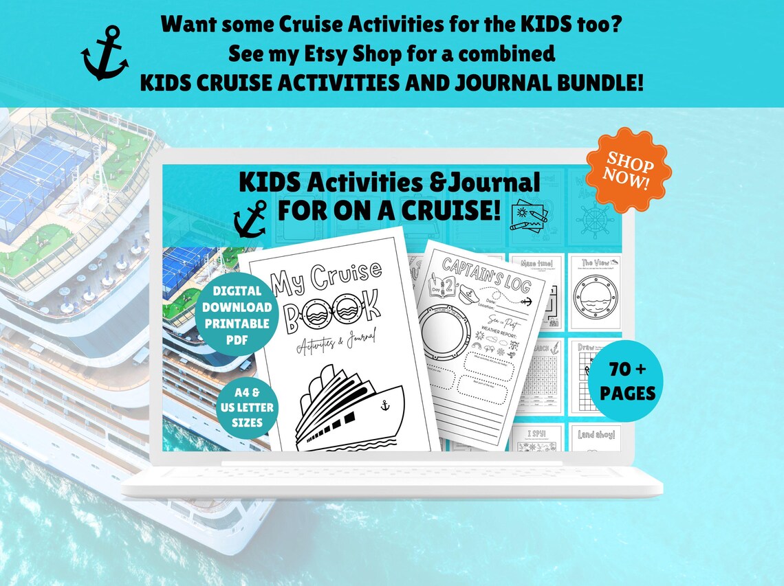 Kids Cruise Journal - Captain's Log - DIGITAL DOWNLOAD - Printable PDF ...