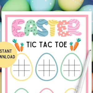 Easter Tic Tac Toe! PRINTABLE Easter Game, Easter Activity, Easter ...