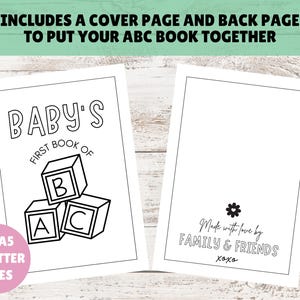 ABC Book - Baby's First ABC Book - Printable PDF Digital Download ...