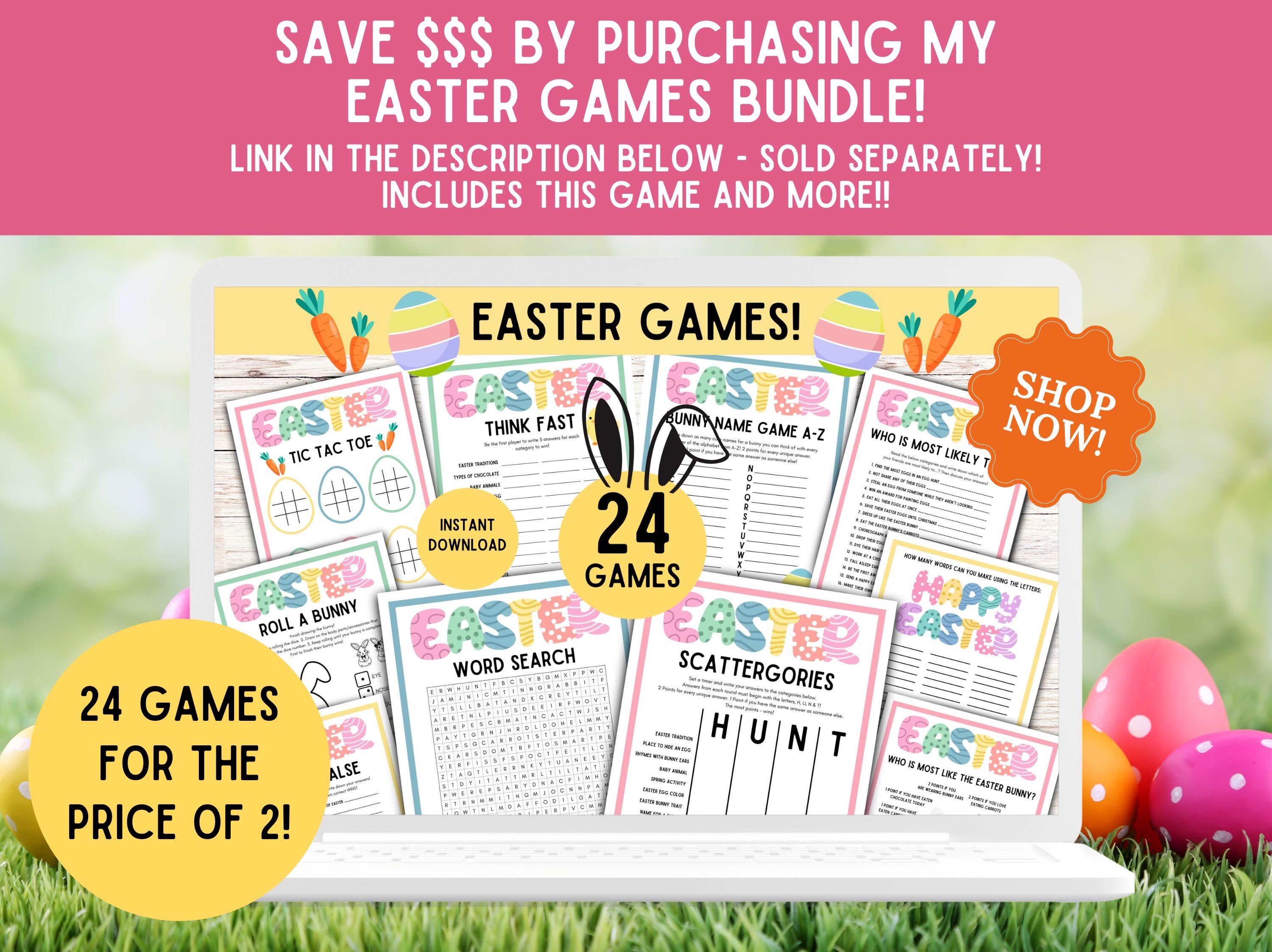 Easter Who is Most Likely To...? PRINTABLE Easter Game, Easter Activity ...