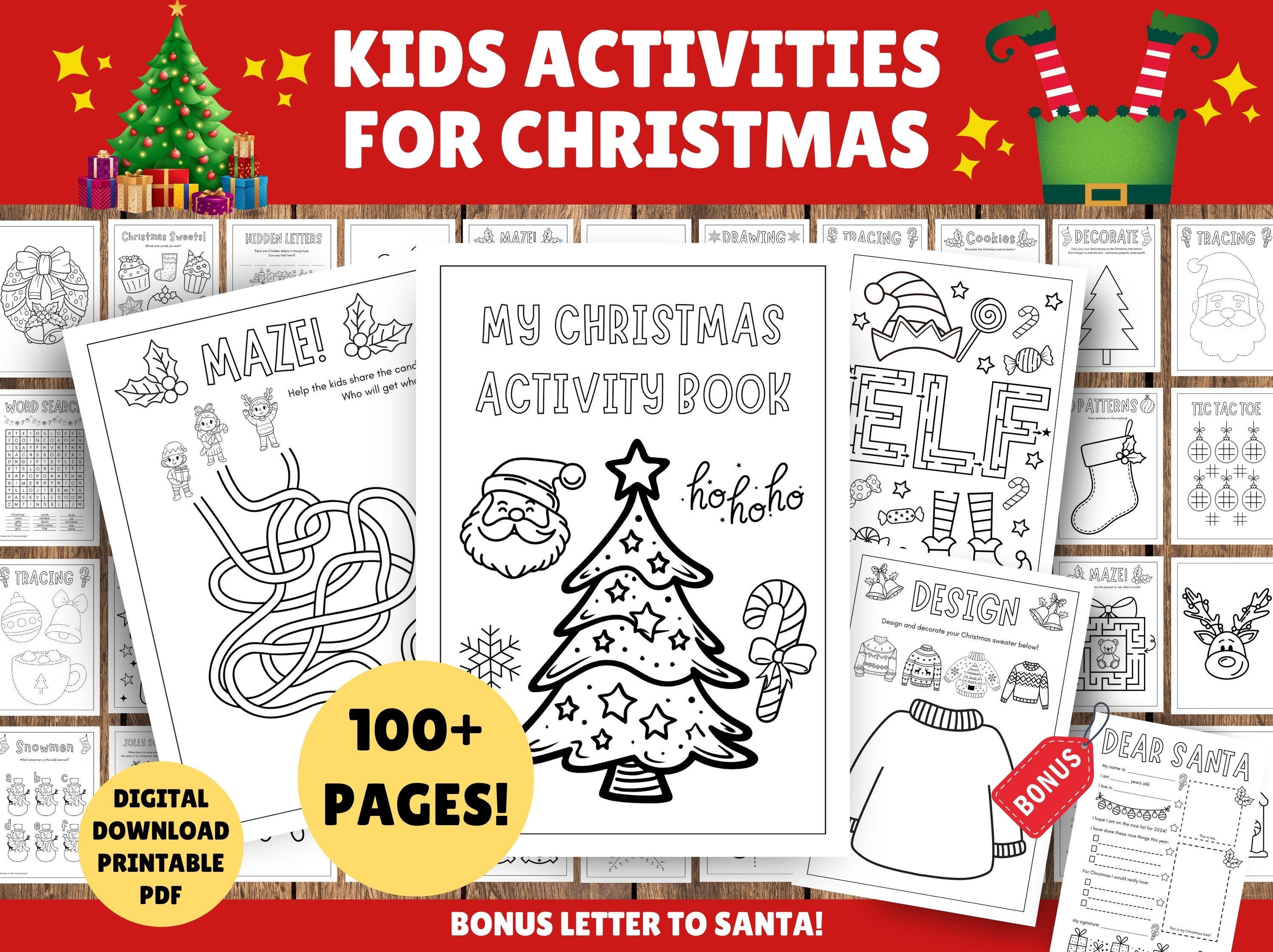 100+ Pages - the ULTIMATE Kids Christmas Activity Bundle! BONUS Letter ...
