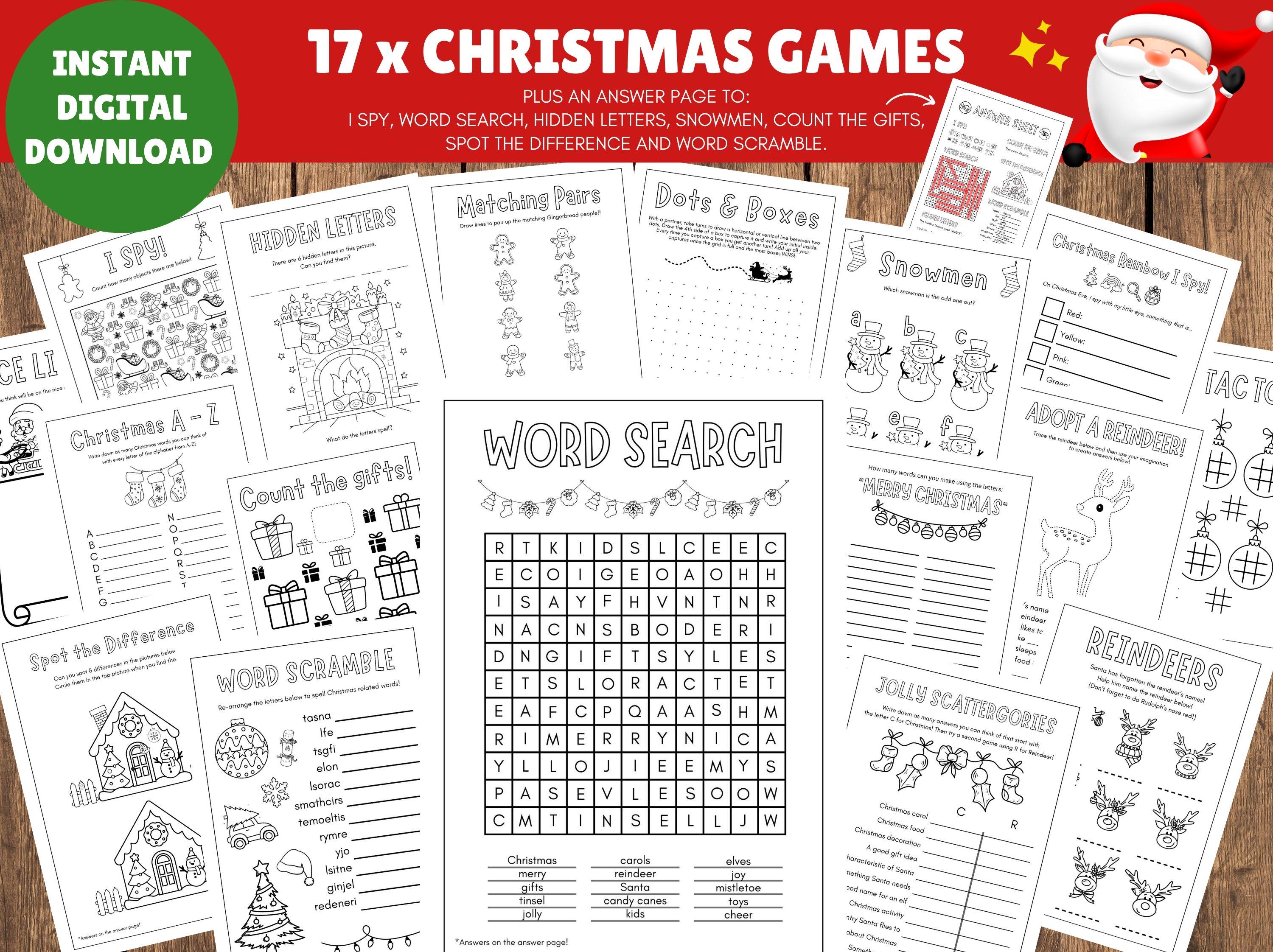 100+ Pages - the ULTIMATE Kids Christmas Activity Bundle! BONUS Letter ...