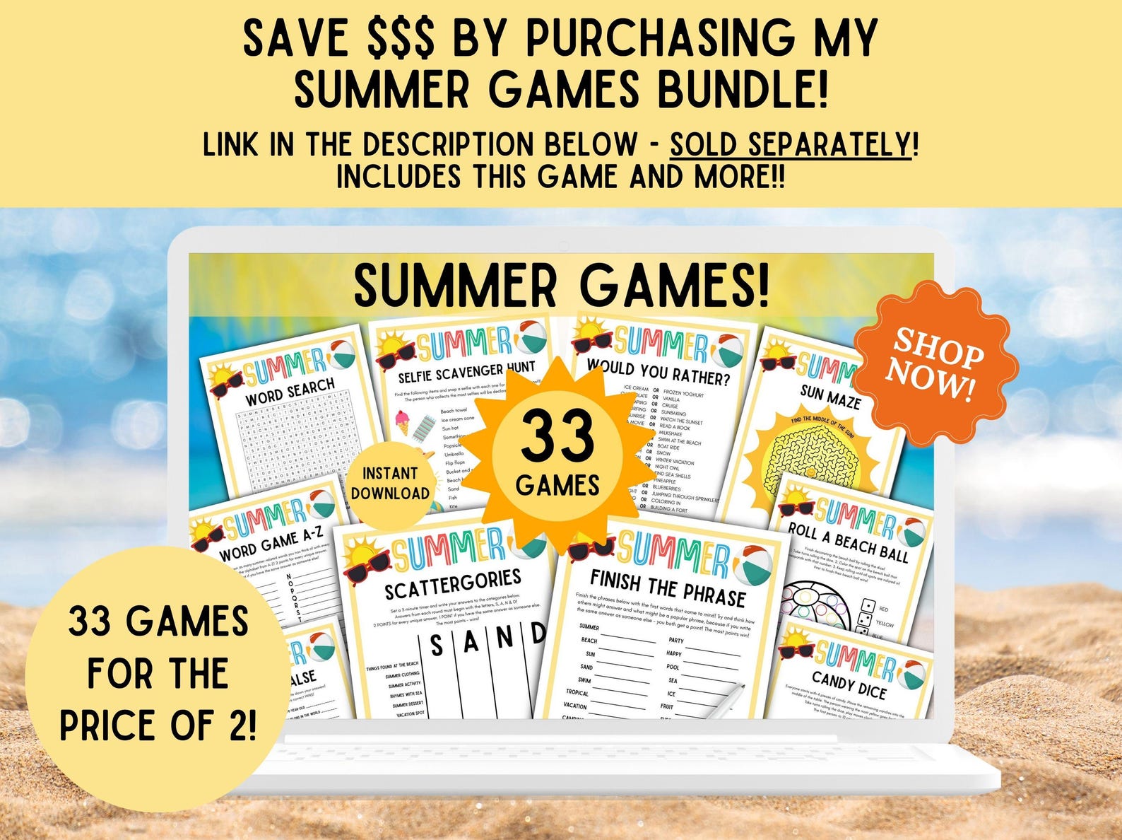 Sunmer Finish the Phrase Game! PRINTABLE Summer Finish the Sentence ...