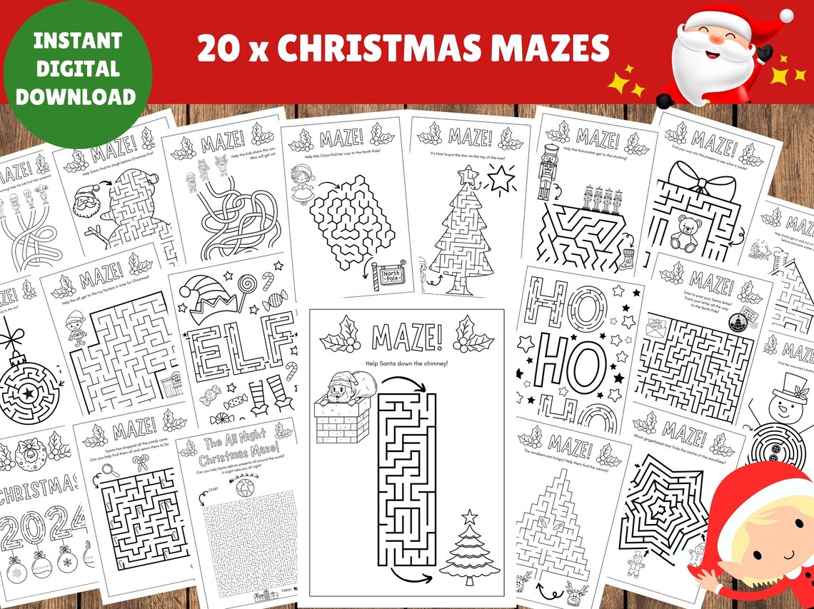 100+ Pages - the ULTIMATE Kids Christmas Activity Bundle! BONUS Letter ...