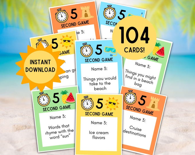 Beach Scavenger Hunt Sea Shell Scavenger Hunt for Kids Beach Activity ...