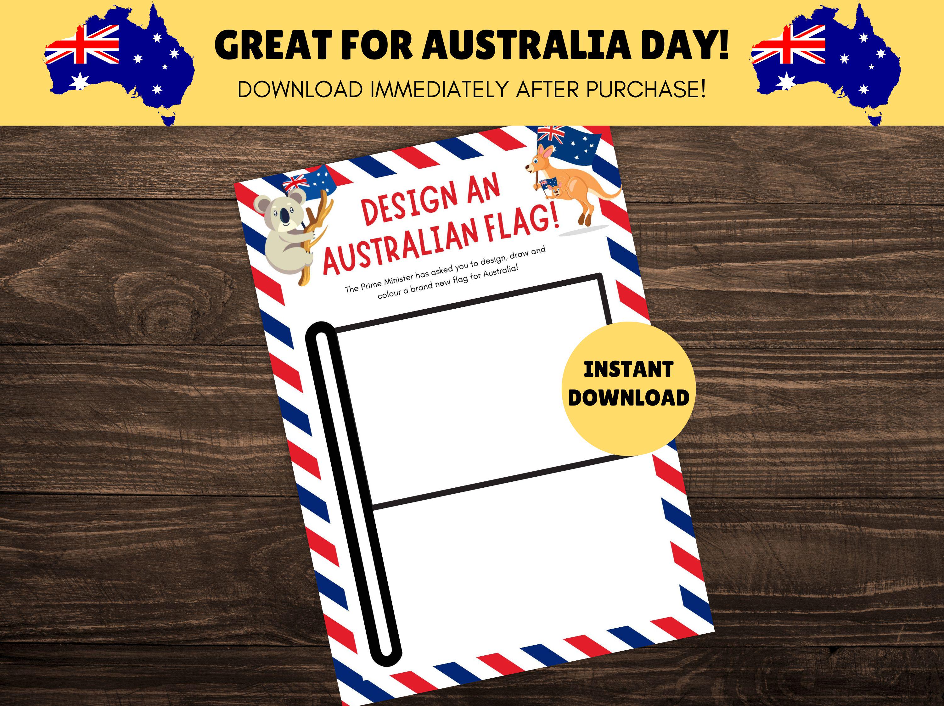 Design an Australian Flag! PRINTABLE Australian Activity Game ...