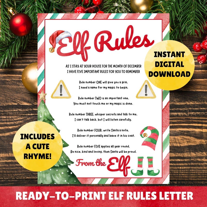 Elf on the Shelf Printables - Etsy