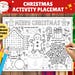 Gingerbread Christmas Activity Placemat for Kids - Gingerbread Placemat ...
