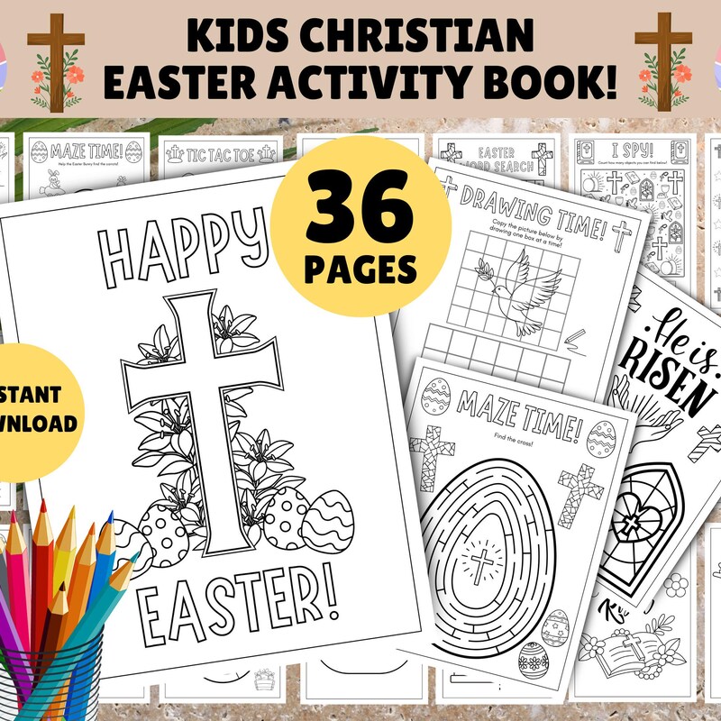 Easter Pdf Activities - Etsy UK