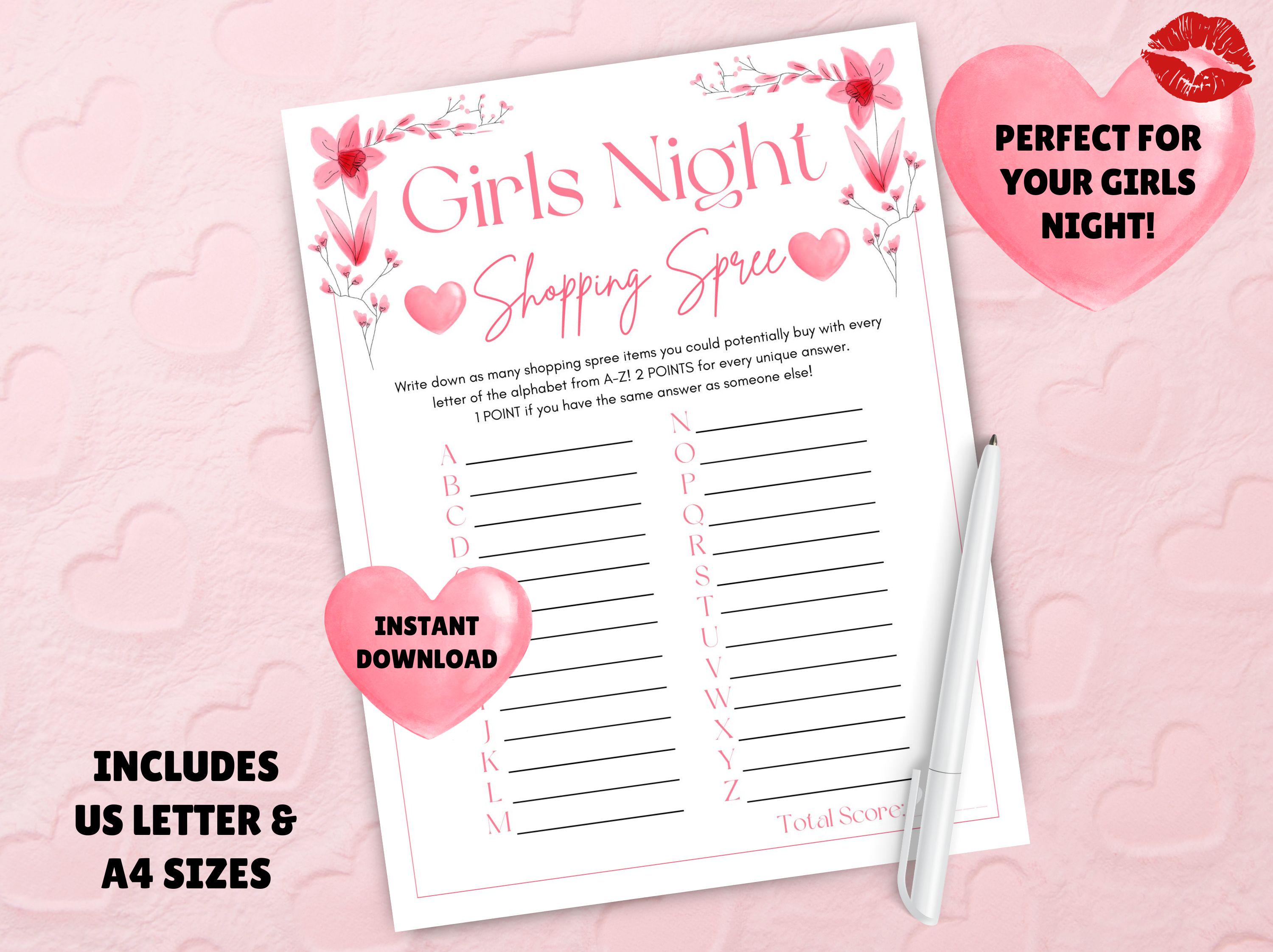 22 Girls Night Games! PRINTABLE Girls Night Party Games Bundle, Ladies ...