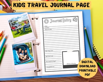 Kids Travel Journal Instant Download - Etsy