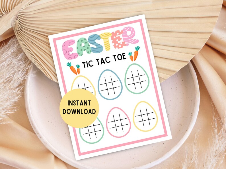 Easter Tic Tac Toe! PRINTABLE Easter Game, Easter Activity, Easter ...