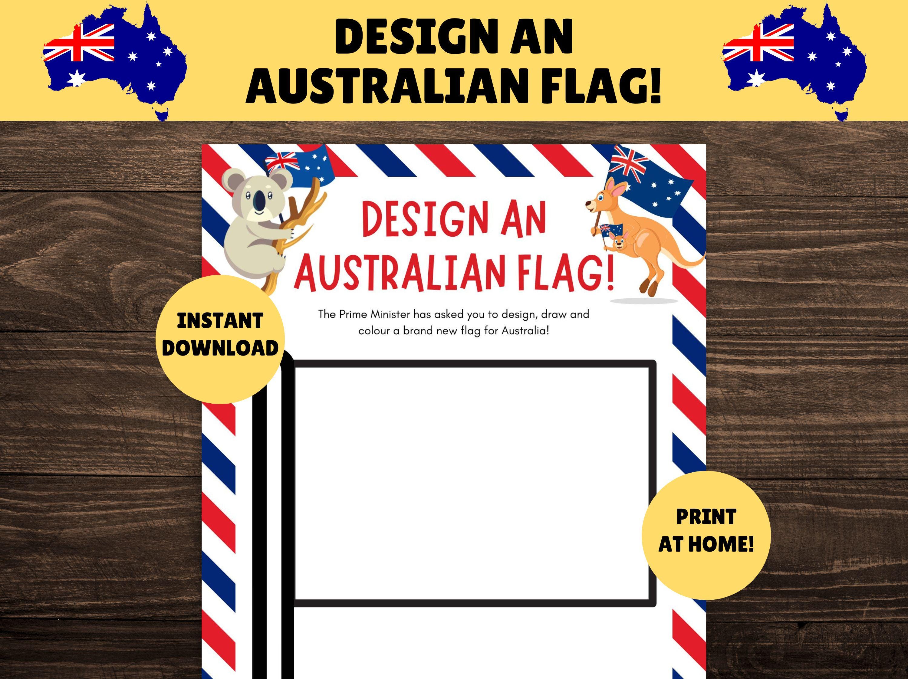 Design an Australian Flag! PRINTABLE Australian Activity Game ...