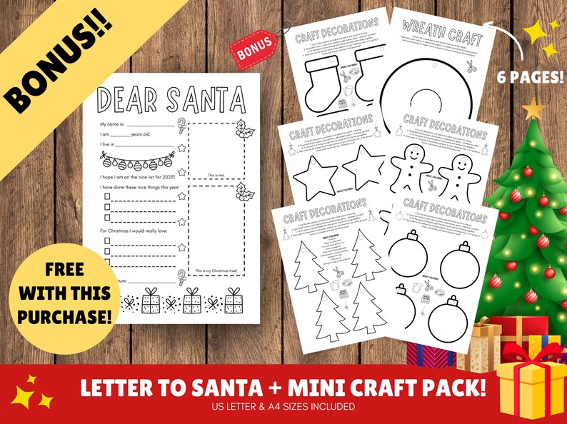 100+ Pages - the ULTIMATE Kids Christmas Activity Bundle! BONUS Letter ...