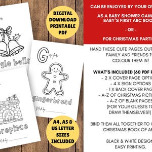Christmas Book of ABC - Baby's First ABC Book - Printable PDF Digital ...