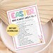 Easter Who is Most Likely To...? PRINTABLE Easter Game, Easter Activity ...