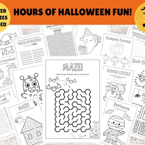 Halloween Activities for Kids - Printable PDF - Instant Digital ...