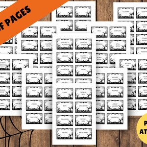 Halloween Charades & Pictionary Printable Cards - Halloween Printables ...