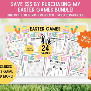 Easter Who is Most Likely To...? PRINTABLE Easter Game, Easter Activity ...