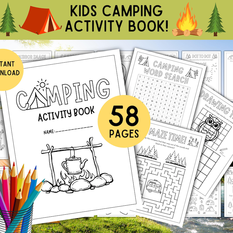 Personalised Camping Book - Etsy UK