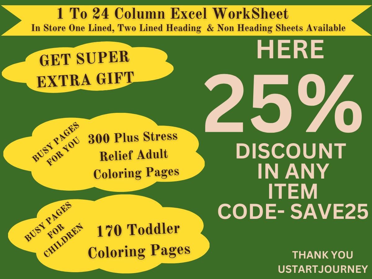 Printable 12 Column Chart Template: Blank Table Grid (PDF, JPG, PNG) - Etsy