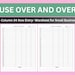 5 Column Excel Log Book Template (printable PDF) - Etsy