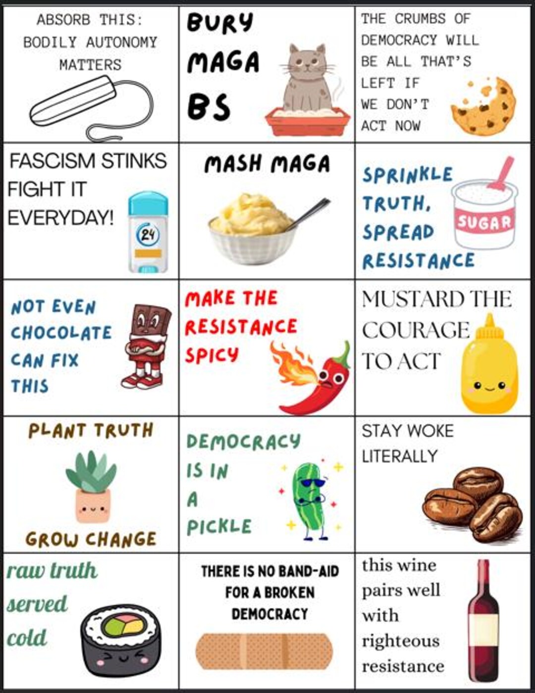 Guerrilla Shopping Mini Protest Signs - Etsy