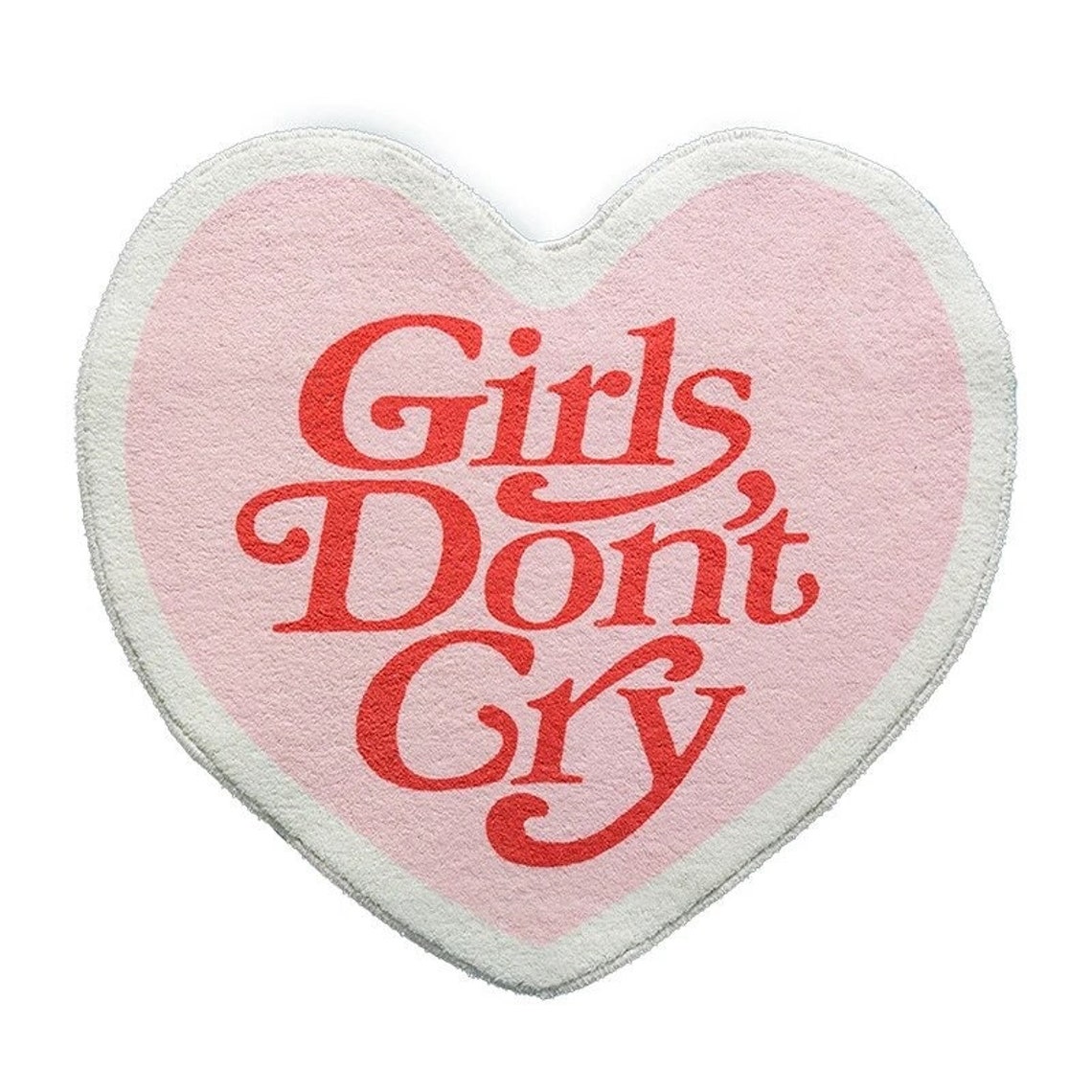 Custom Girls Don't Cry Heart Rug - Etsy