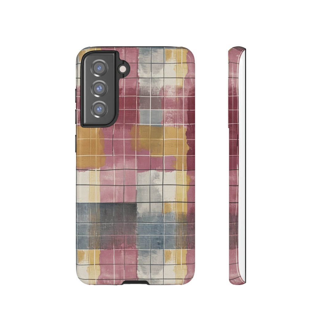 Aquarelle Plaid Phone Shield M - Etsy