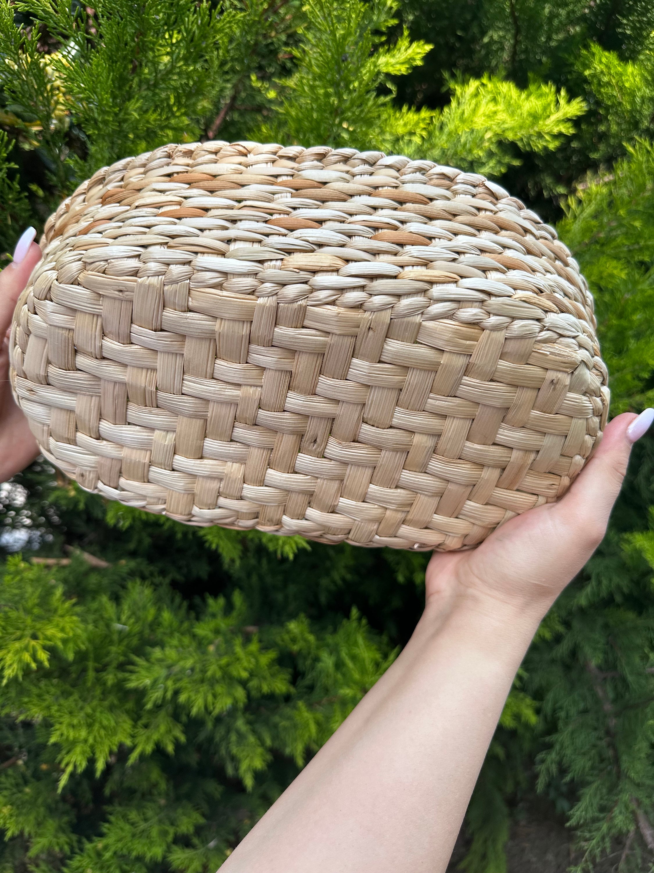 Original Wicker Bread Basket Natural Straw Basket - Etsy