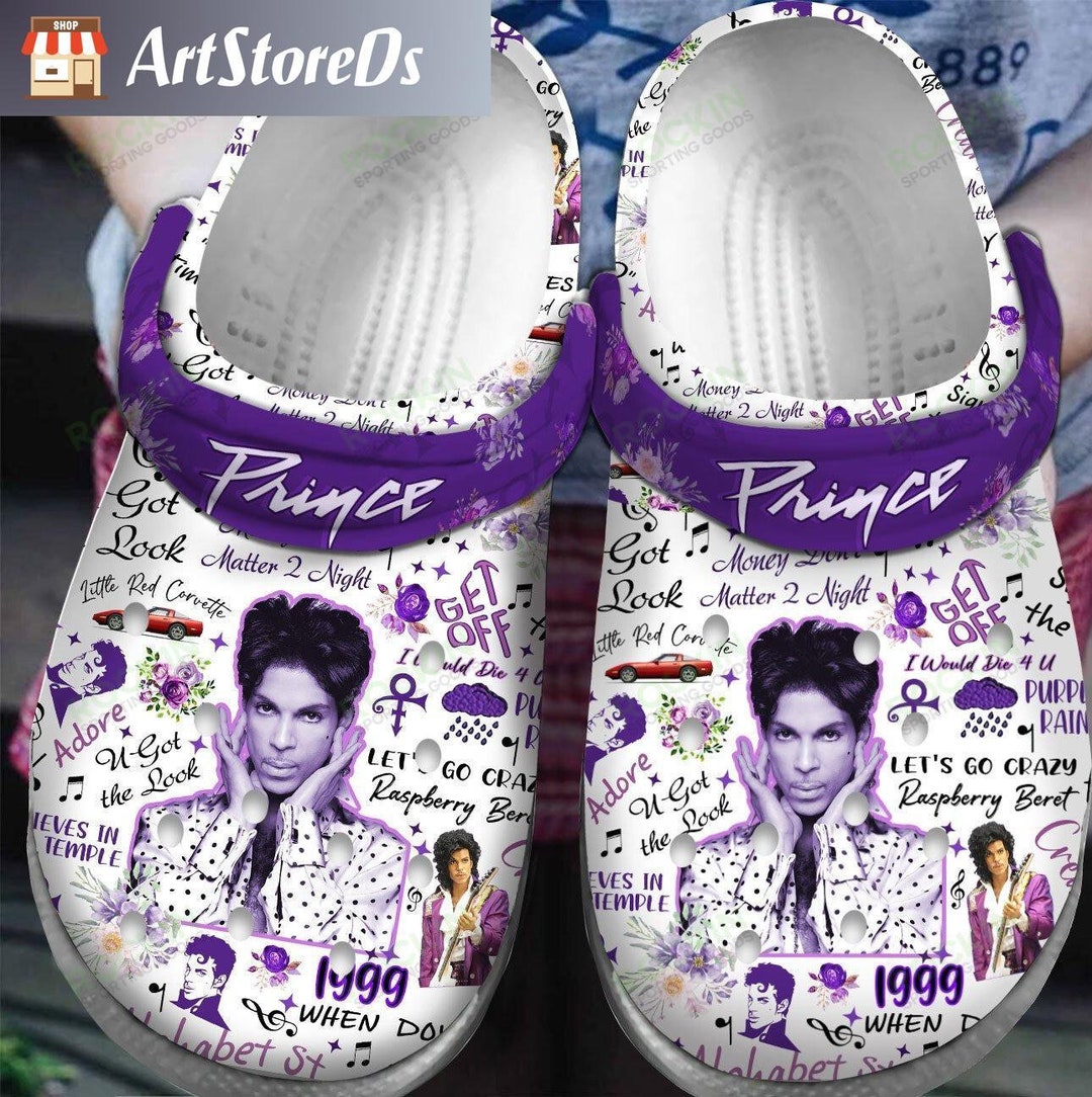 Prince Purple Shoes, Prince Purple Sandals, Purple Rain Shoes, Prince ...